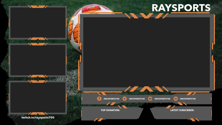 Placeit - Twitch Overlay Template for Sports Channels Featuring Modern ...