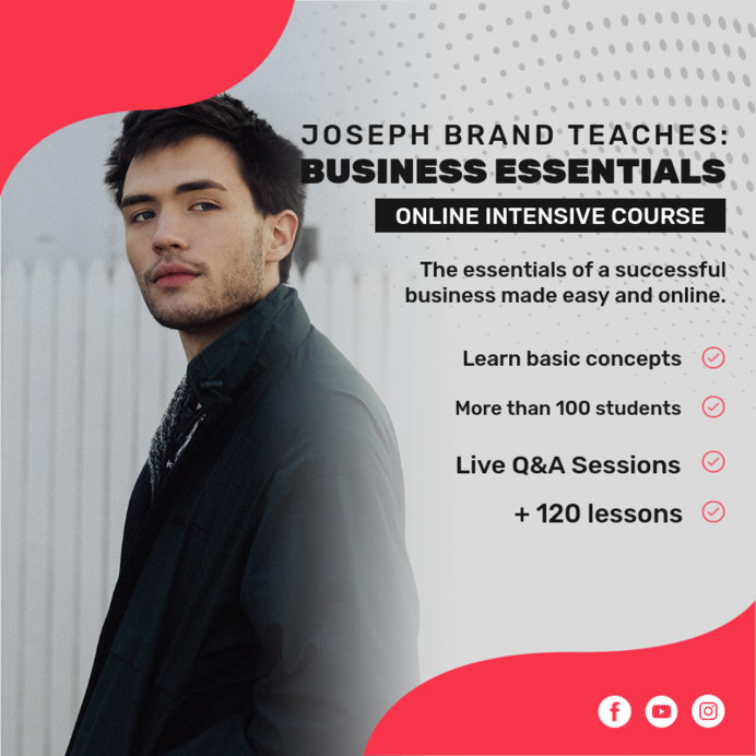 Placeit - Instagram Post Creator for a Beginners' Business Course