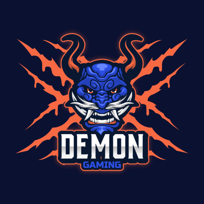 Placeit - Gaming Logo Maker Featuring Illustration of Oni Masks
