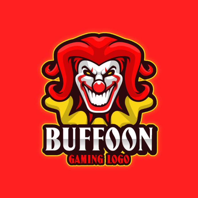 Placeit - Logo Maker for Gamers Featuring a Demonic Buffoon Clipart