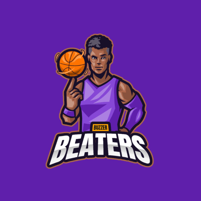 Placeit - Sports-Themed Logo Maker Featuring Illustrated Characters