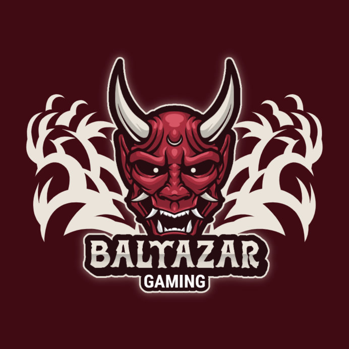 Placeit - Logo Maker for a Gaming Squad Featuring a Demon Icon