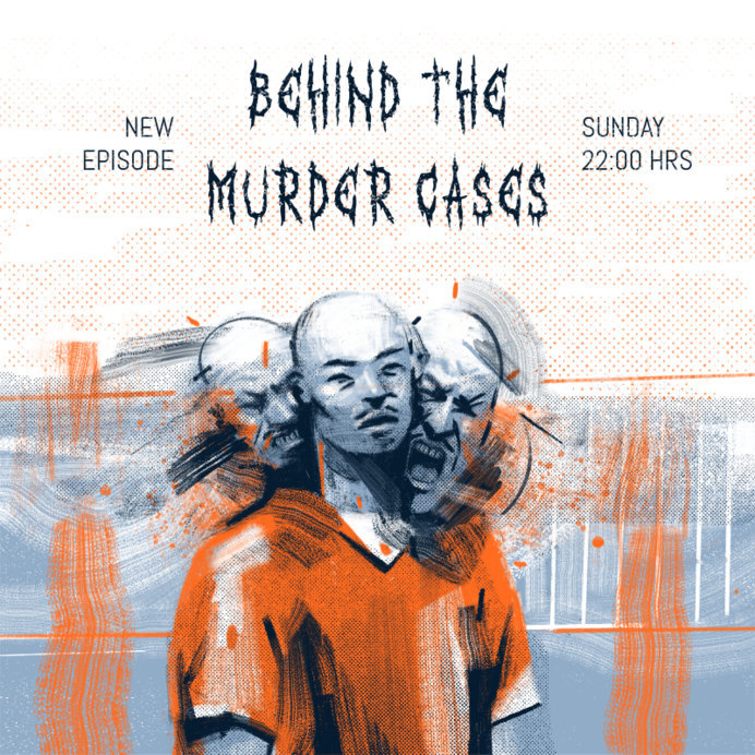 Placeit - Podcast Cover Maker Featuring a Grunge Design for a Murder ...