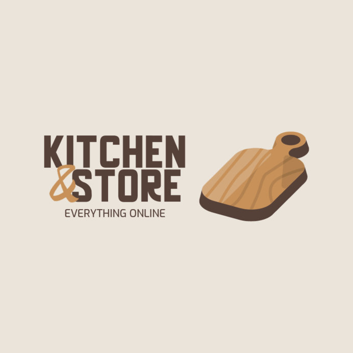 Placeit - Illustrated Logo Template for an Online Kitchenware Store