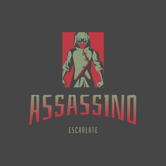Placeit - Logo Generator Featuring an Anime Assassin Inspired by Naruto