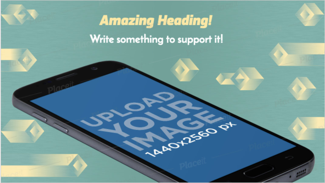 Placeit - Android Screenshot Maker of a Black Samsung Galaxy in ...