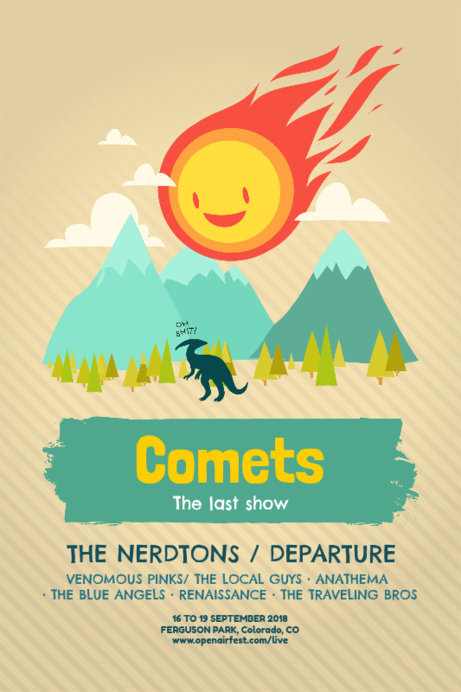 Placeit - Customizable Poster Template for Outdoor Concerts