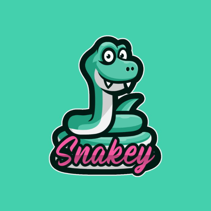 Placeit - Gaming Logo Maker Featuring a Friendly Snake