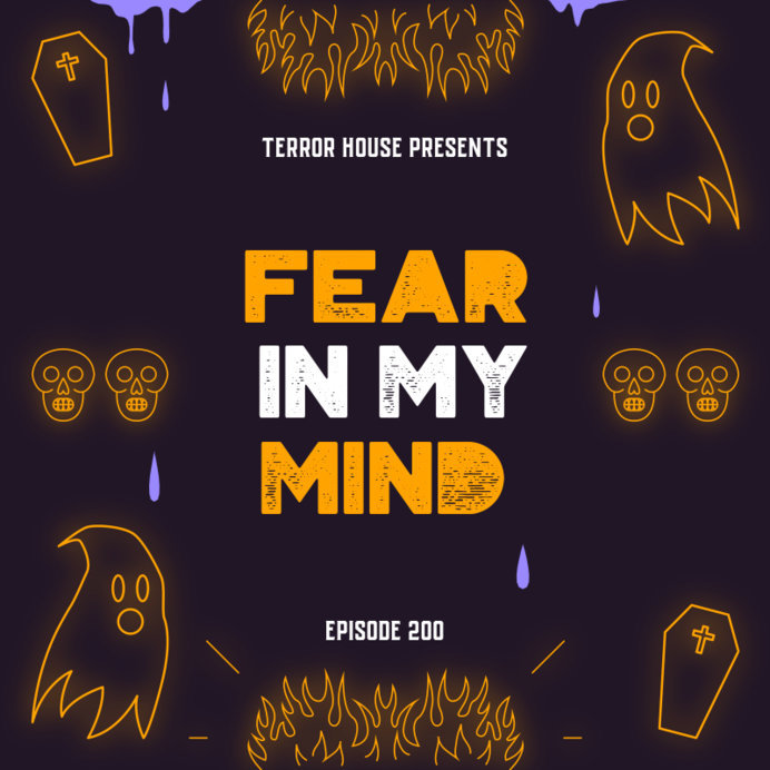 Placeit - Spooky Podcast Cover Template Featuring Ghost Graphics
