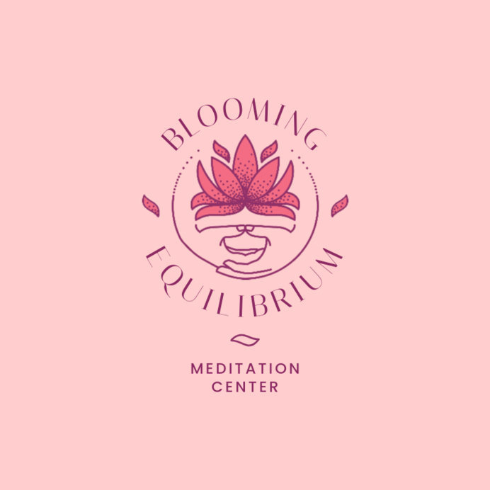 Placeit - Meditation Center Logo Generator Featuring a Plant Graphic
