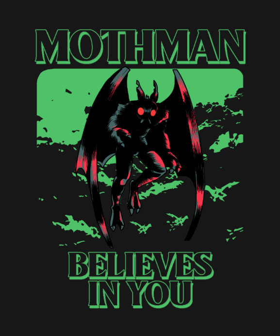 Placeit - T-Shirt Design Generator with a Mothman Illustration