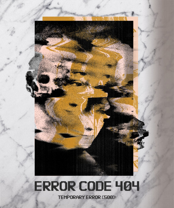 Placeit - T-Shirt Design Template With a Distorted Graphic and a Trendy ...