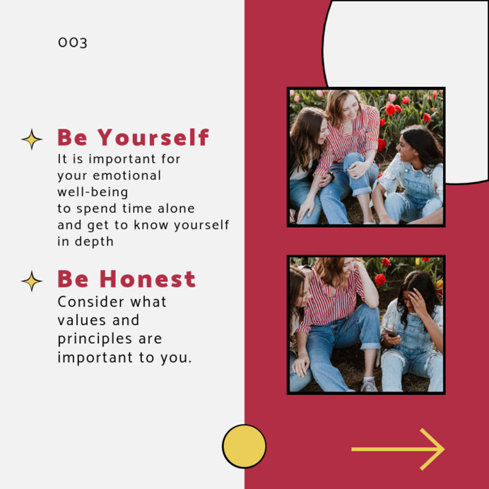 Placeit - Instagram Post Design Template for a Carousel With Self ...