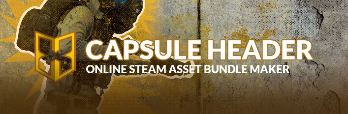 Placeit - Steam Capsule Template Featuring Gaming Monograms