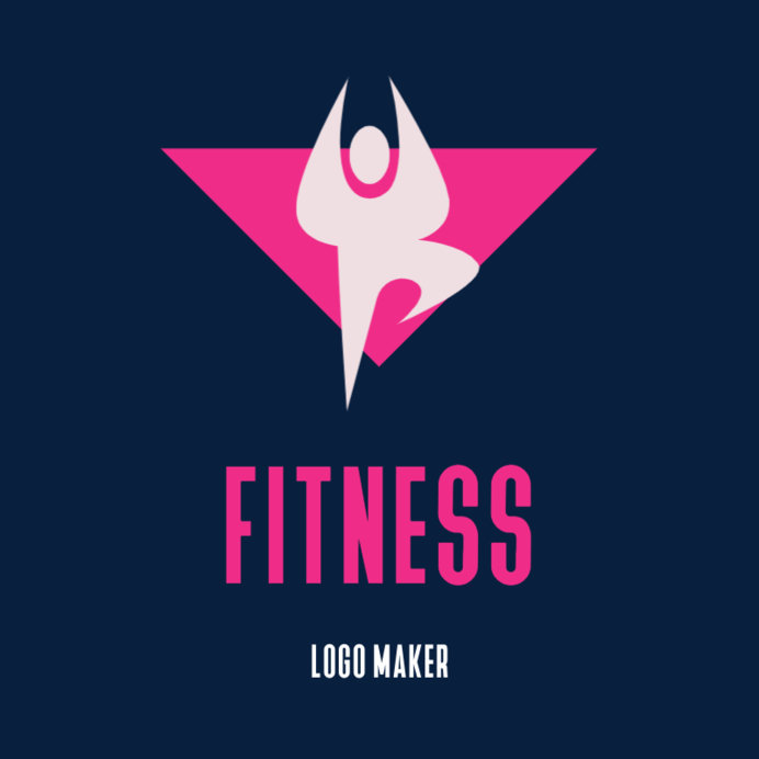 Placeit - Fitness Store Logo Template with a Training Man Silhouette Icon