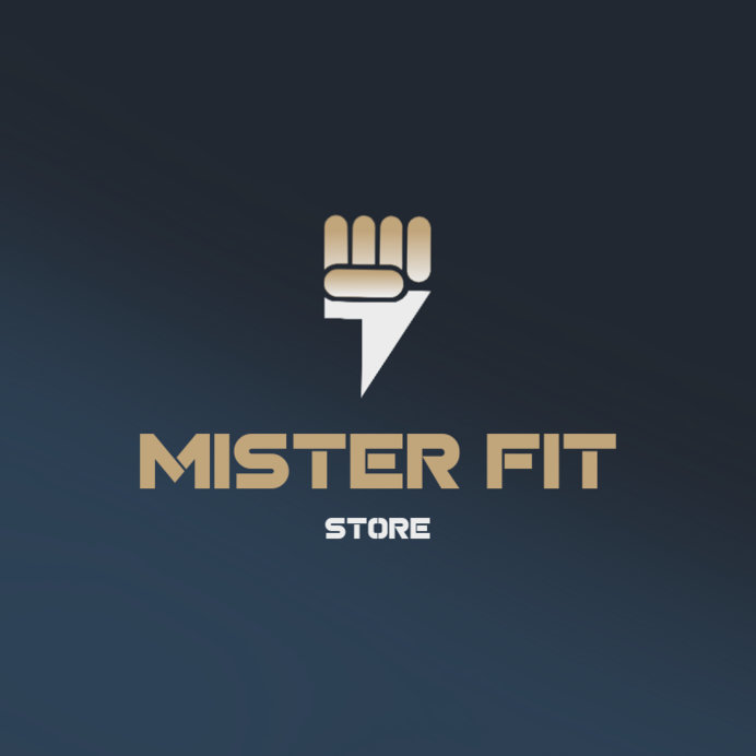Placeit - Fitness Supplies Store Logo Maker with a Fist Graphic