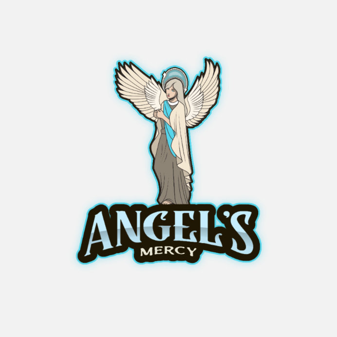 Placeit - Gaming Logo Maker Featuring a Merciful Angel