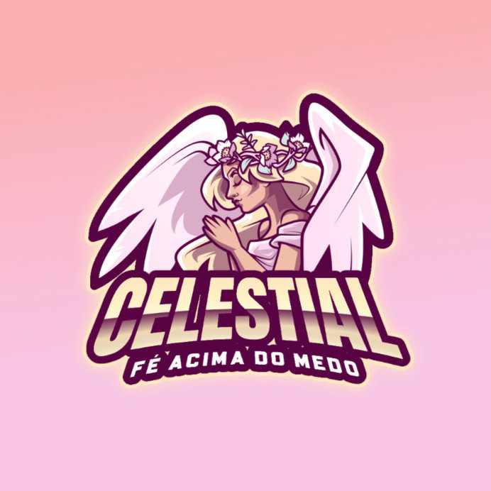 Placeit - Logo Generator for Gamers Featuring a Female Angel