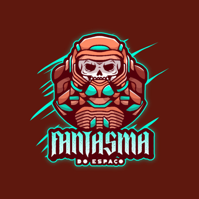 Placeit - Space-Themed Gaming Logo Maker With Skull Graphics