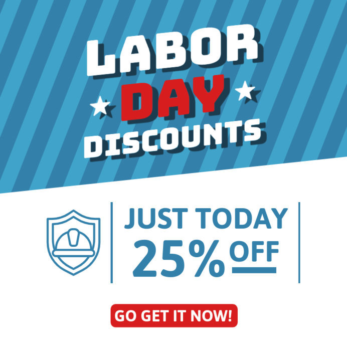 Placeit - Instagram Post Template to Announce a Labor Day Promo