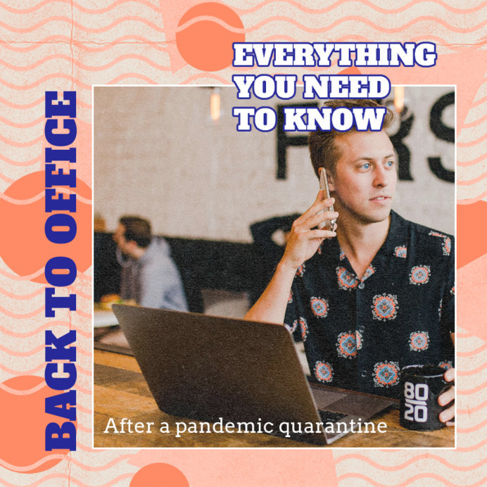 Placeit - Facebook Post Design Template With Back-to-Office Tips