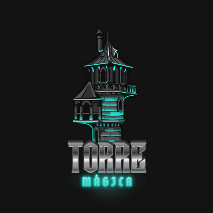 Placeit - Logo Template for an RPG Featuring a Magic Tower Illustration