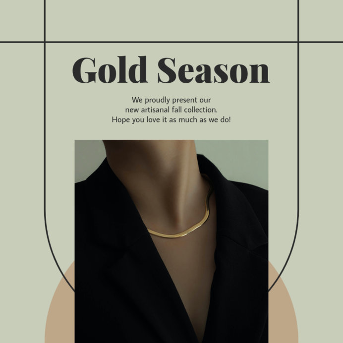 Placeit - Jewelry-Themed Instagram Post Design Template Featuring a ...