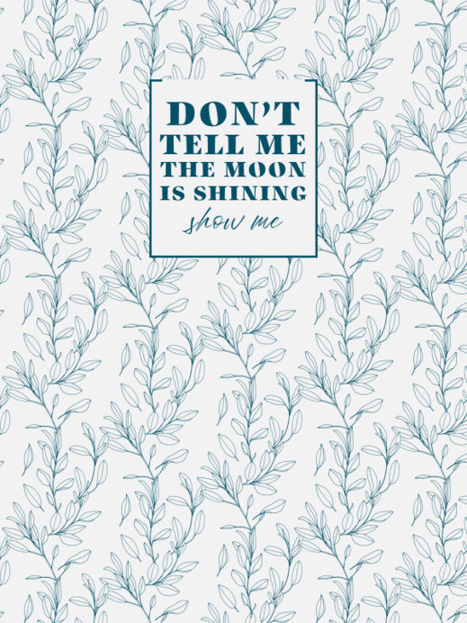 Placeit - Notebook Cover Maker With Quotes and Botanical Graphics