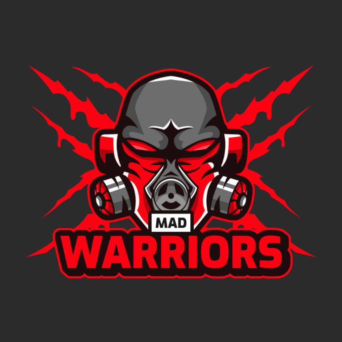 Placeit - Logo Maker Featuring a Mad Skull with a Toxic Gas Mask