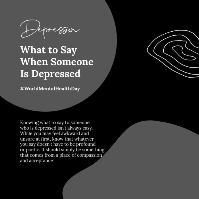 Placeit - Instagram Post Generator with Information About Depression