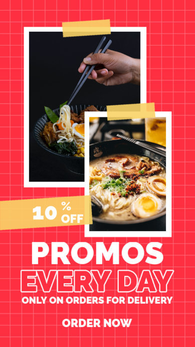 Placeit - Instagram Story Template for Ramen Restaurant Promos