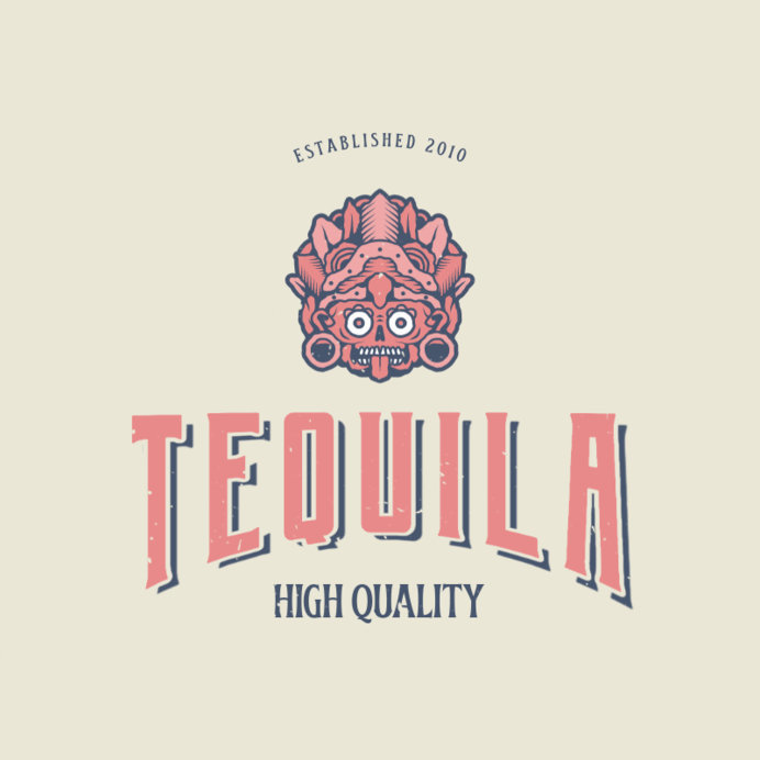 Placeit - Liquor Brand Logo Maker Featuring Traditional Mexican Graphics