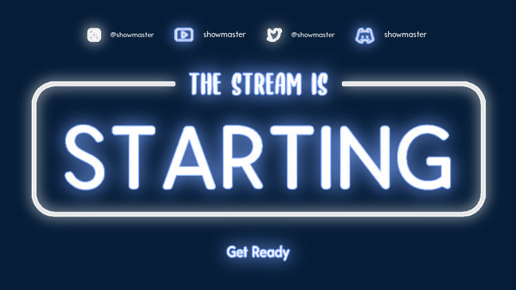 Placeit - Starting Soon Screen Template for Music Streamers Featuring a ...