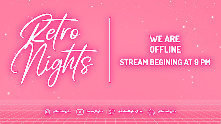 Placeit - Twitch Offline Banner Design Maker for a Talkshow With a Neon ...