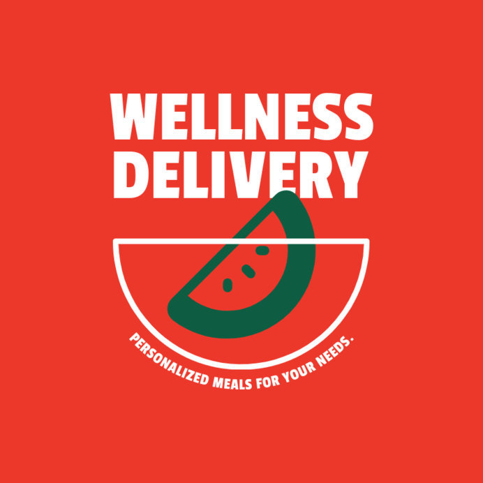 Placeit - Food Delivery Service Logo Creator with a Watermelon Graphic