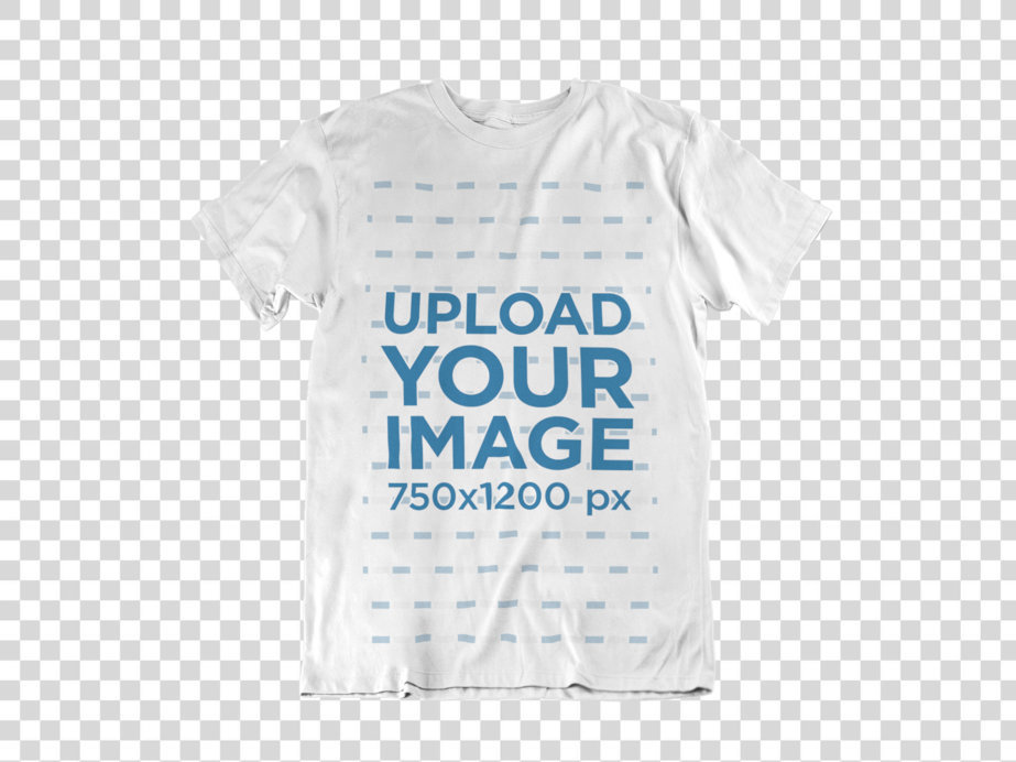 Placeit - Clothing Mockup of a T-Shirt Over a Flat Backdrop