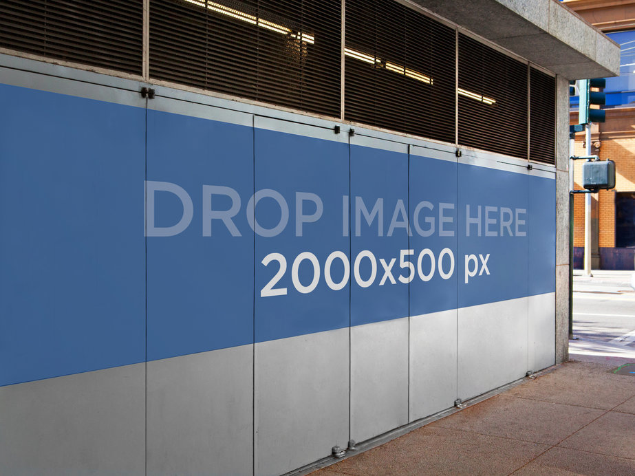 Placeit - Wall Wrap Ad Mockup