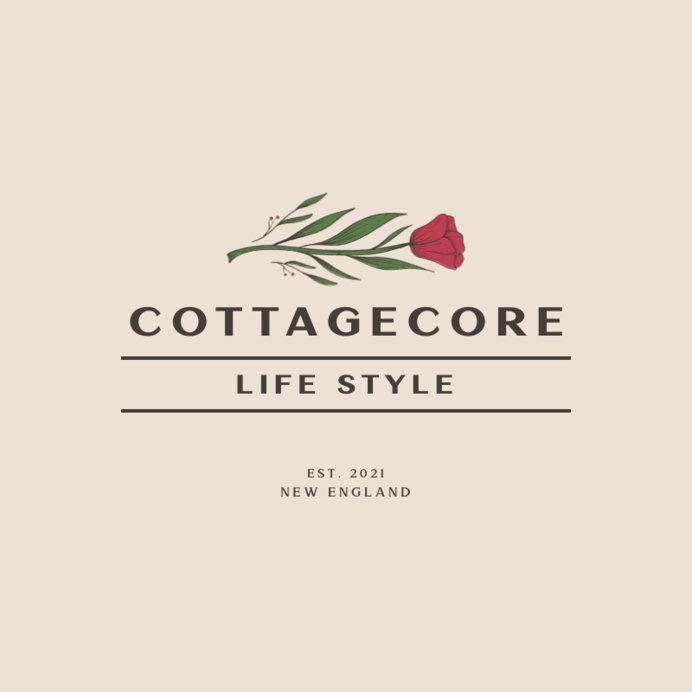 Placeit - Organic Store Logo Maker With a Cottagecore Aesthetic