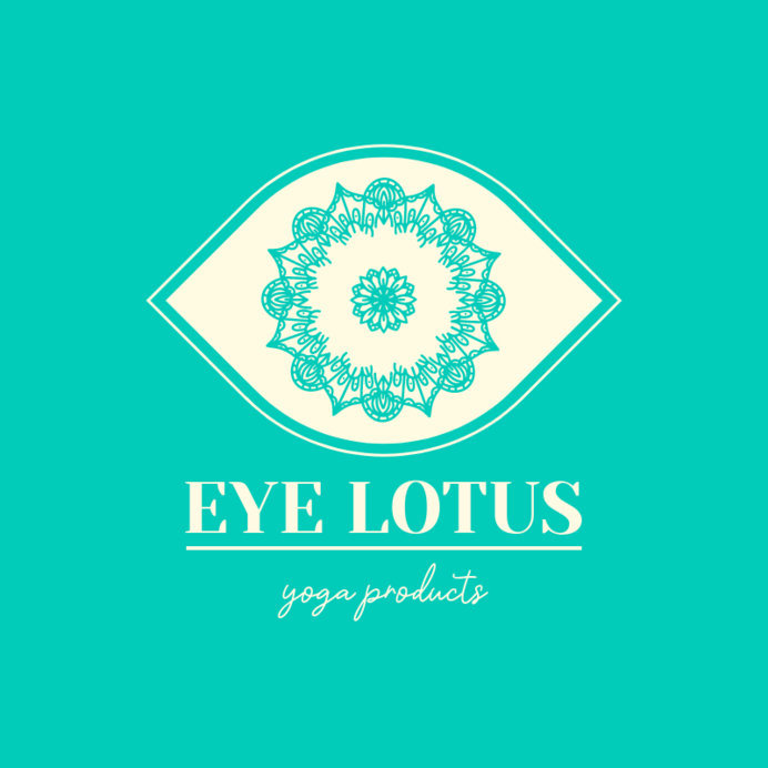Placeit - Yoga Logo Maker with an Eye-Shaped Frame and Detailed Mandala ...