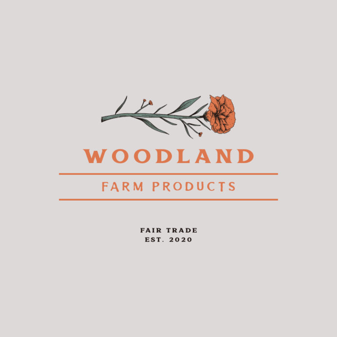 Placeit - Logo Template for Farm Products Featuring a Carnation Clipart