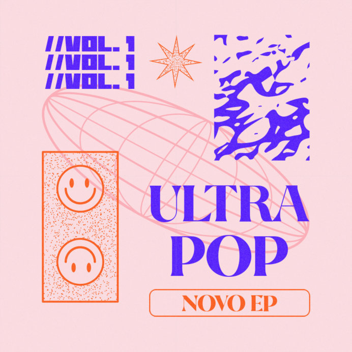 Placeit - Album Cover Design Template for a Pop Artist With Abstract ...