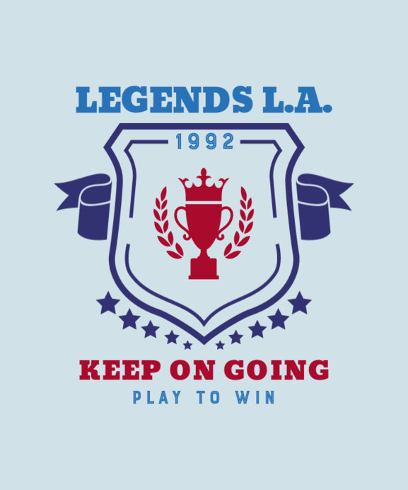 Placeit - Varsity-Style T-Shirt Design Generator Featuring a Trophy
