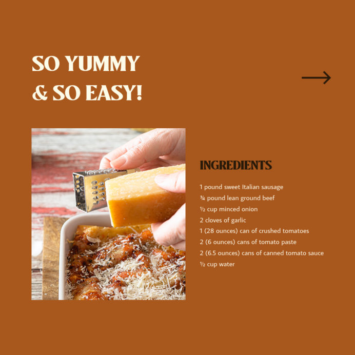 Placeit - Instagram Post Design Maker to Create a Carousel With Recipes