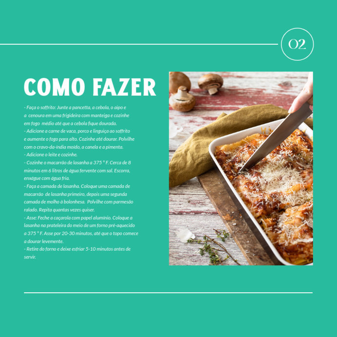 Placeit - Classy Instagram Post Template for a Tasty Recipe's Instructions