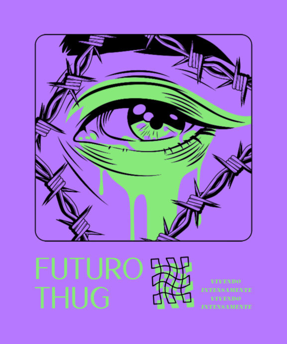 Placeit - T-Shirt Design Maker With a Trap Theme and an Urban Style