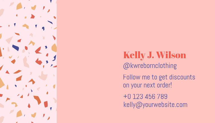 Placeit - Back Business Card Template for Small Businesses Featuring ...