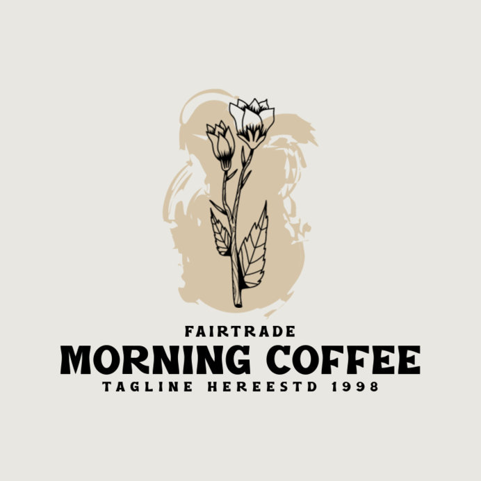 Placeit - Cottagecore-Style Logo Maker for an Organic Coffee Brand