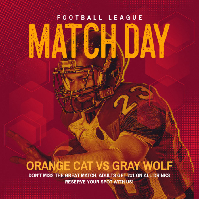 Placeit - Instagram Post Template Featuring The Big Game-Themed Promos ...