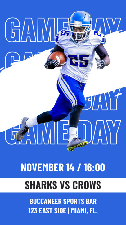 Placeit Instagram Story Design Template to Promote a Football Game
