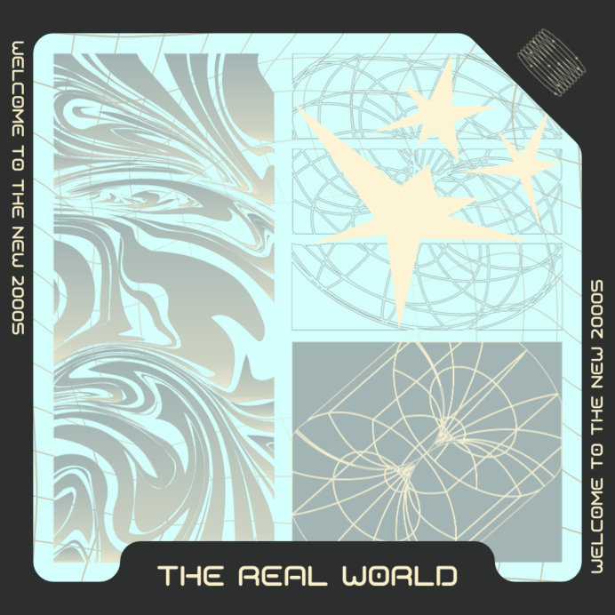 Placeit - Album Cover Design Template With a Y2K-Inspired Theme